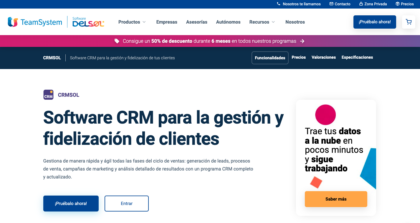 Los mejores CRM para empresas en 2026