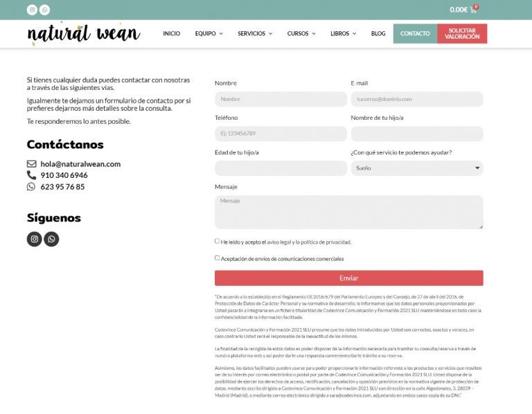 Ejemplos de formularios de contacto efectivos para tu web
