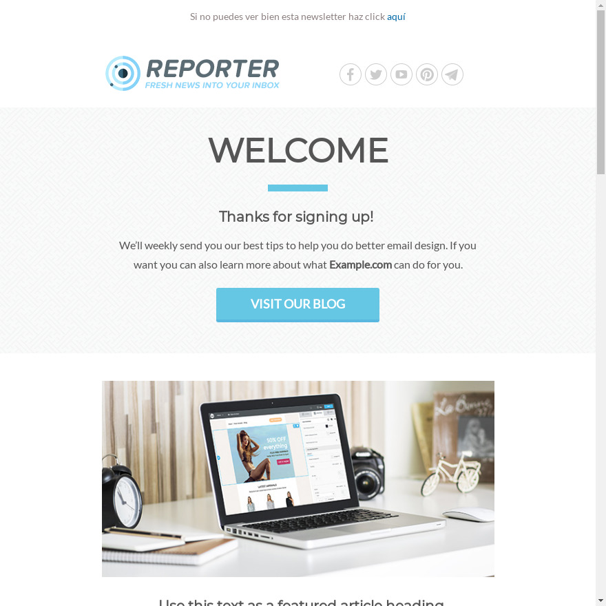 89 Free and customizable email marketing templates