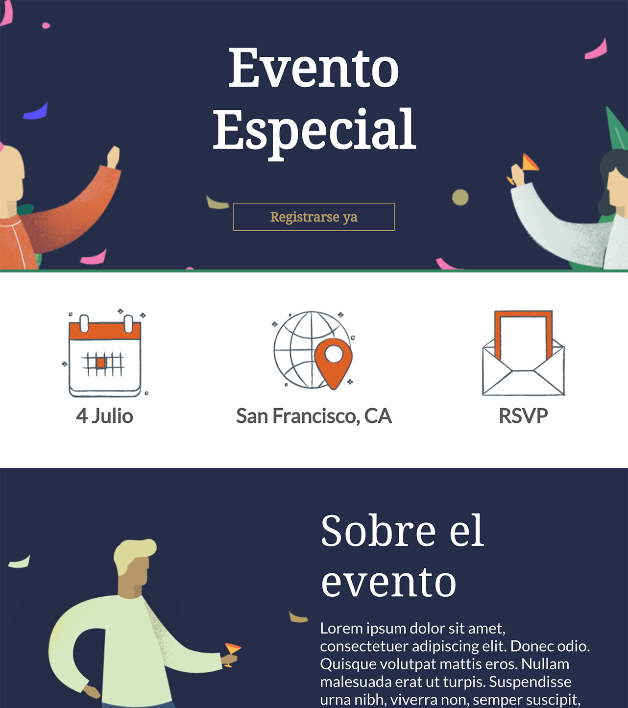 Free and customizables landing page templates