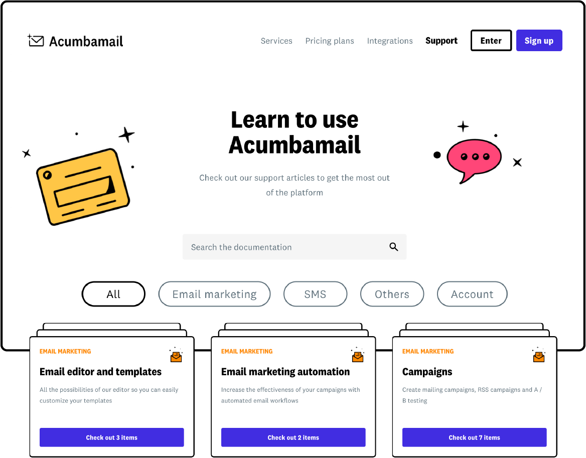 Create your account in Acumbamail